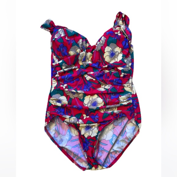 Miraclesuit | Swim | Miraclesuit Its A Wrap Floral Onepiece Swimsuit 2 ...